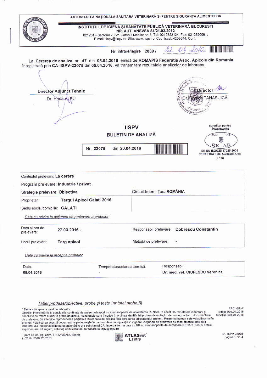 Pagina Programul Miere Curata